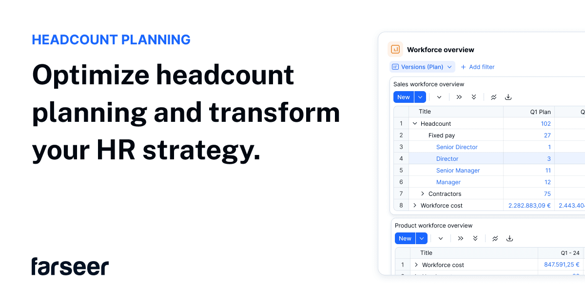 Workforce planning | Farseer